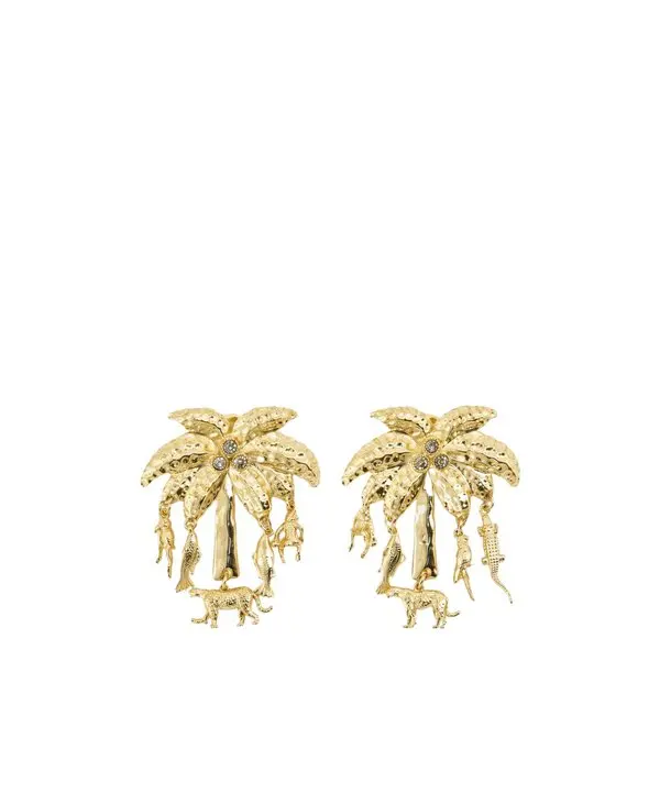 Jacquemus Les Boucles Palmier Charm Earrings - Gold