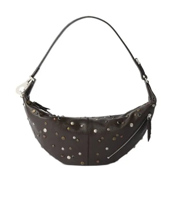 LEMAIRE Mini Quiver Clip Bag - Dark Chocolate