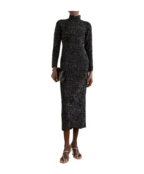 Adam Lippes Sequined Knitted Maxi Dress