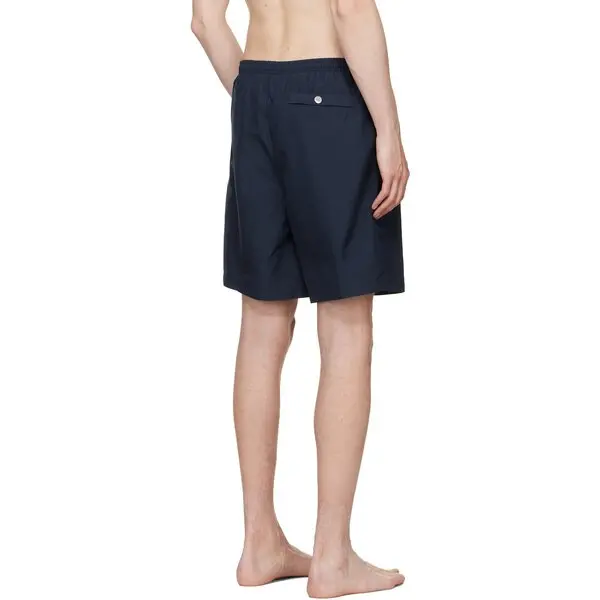 AMI Paris Logo Plain Elasticated Waistband Swim Shorts