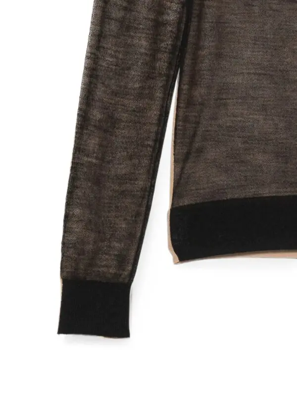 MAISON MARGIELA Sheer-knit High-neck Sweater