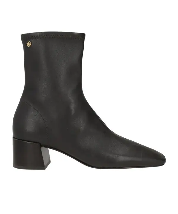 Tory Burch Solidcolour Leather Sock Boots