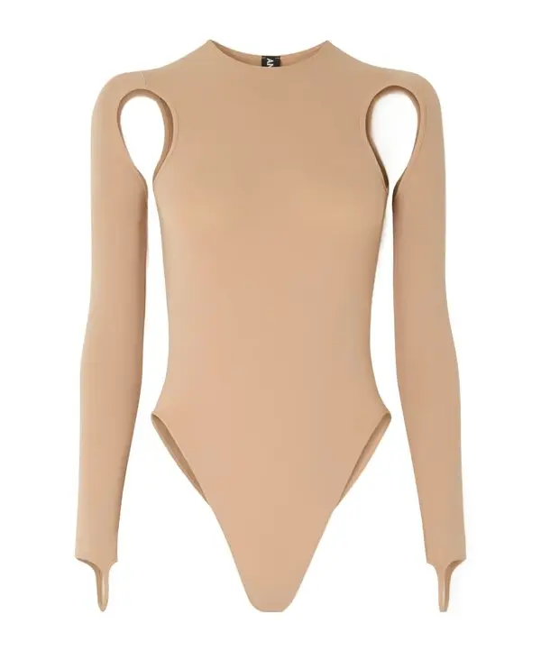 ANDREĀDAMO Cutout Stretch-jersey Bodysuit