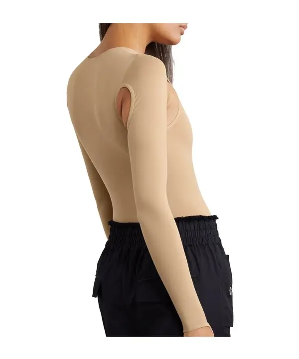 ANDREĀDAMO Cutout Stretch-jersey Bodysuit