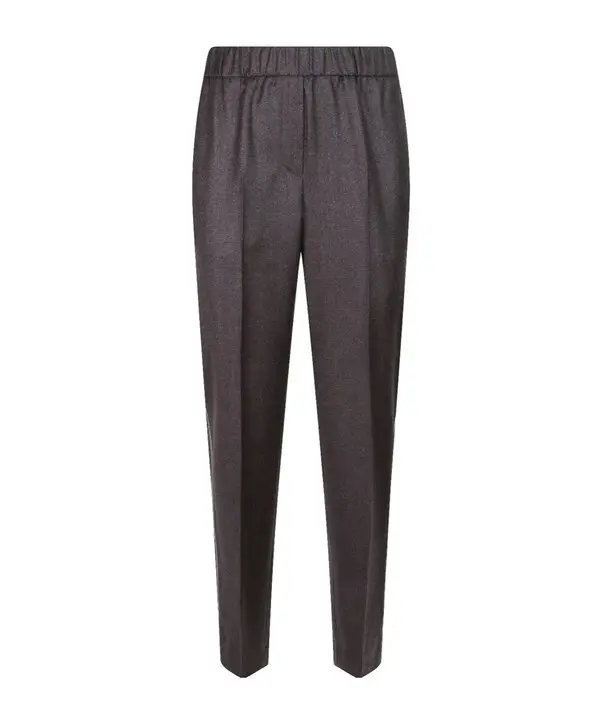 Peserico Elasticated Waistband Pleated Trousers