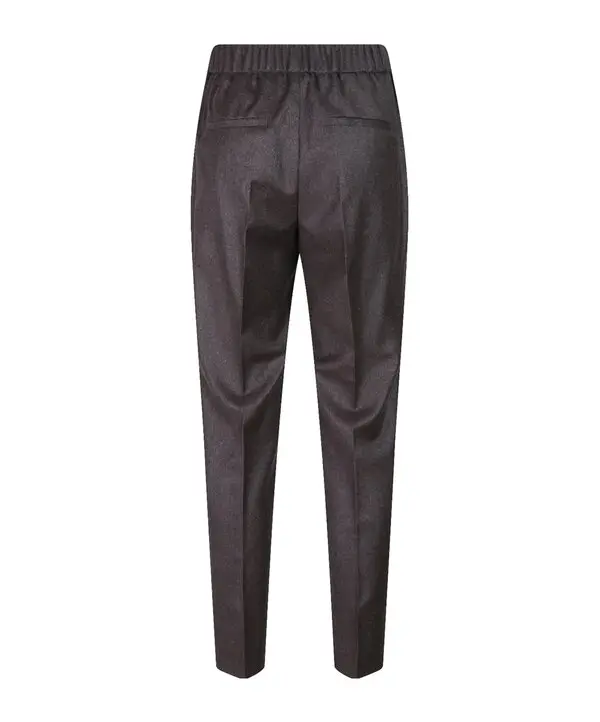 Peserico Elasticated Waistband Pleated Trousers