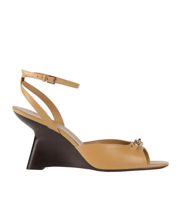 Tory Burch Leather Wedge Sandals
