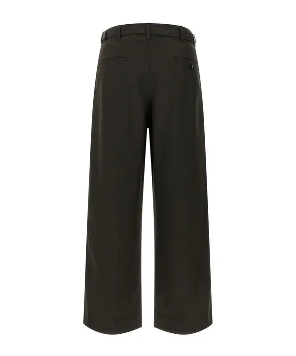 LEMAIRE Single-pleat Tailored Pants In Tropical Wool Blend