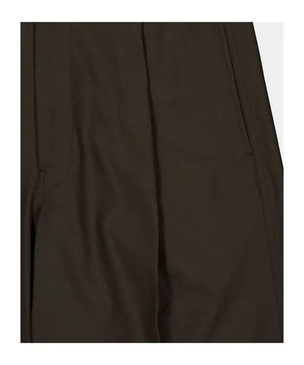 LEMAIRE Single-pleat Tailored Pants In Tropical Wool Blend