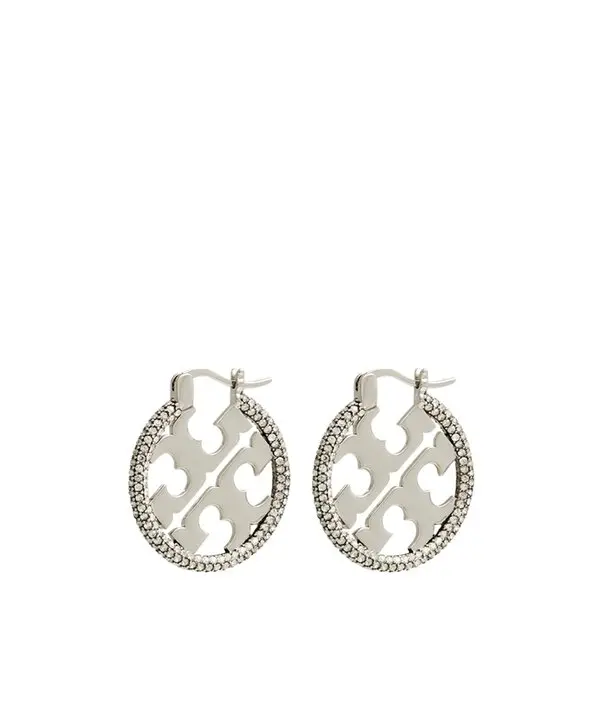 Tory Burch Metal Earrings - Silver