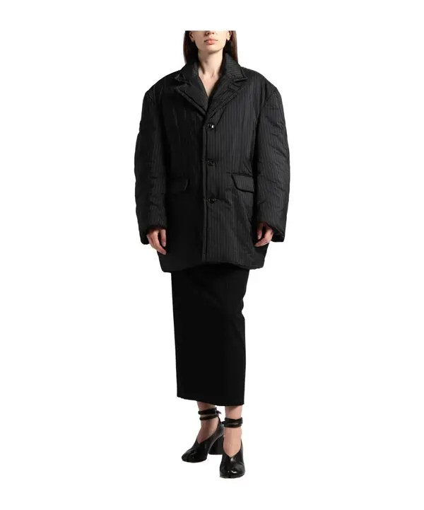 MAISON MARGIELA Striped Single-breasted Coat