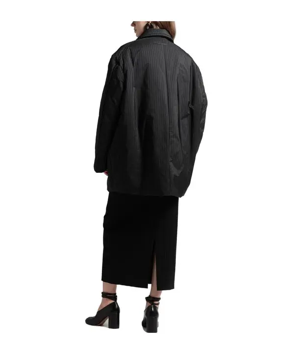 MAISON MARGIELA Striped Single-breasted Coat