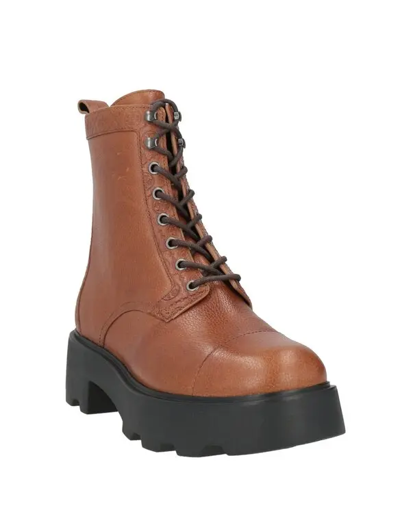 Tory Burch Laceup Roundtoe Chunkysole Boots
