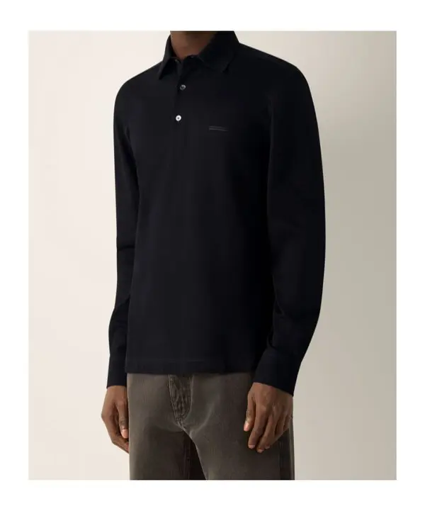 Zegna Cotton Piquet Polo Shirt