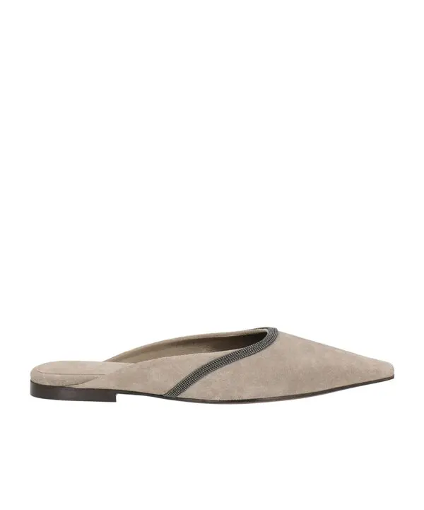 Brunello Cucinelli Suede Mules