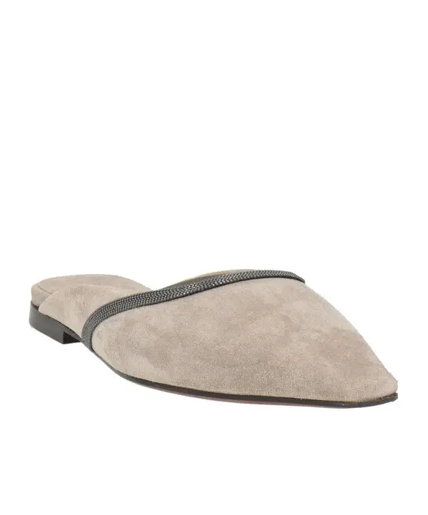 Brunello Cucinelli Suede Mules