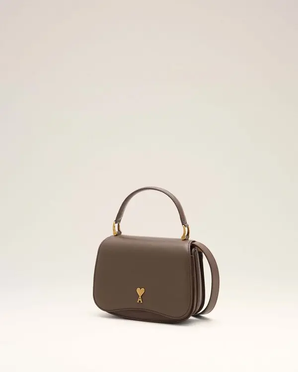AMI Paris Logo Plaque Shoulder Bag