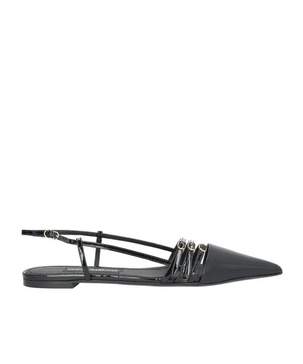 Dolce & Gabbana Solid Color Sandals - Black