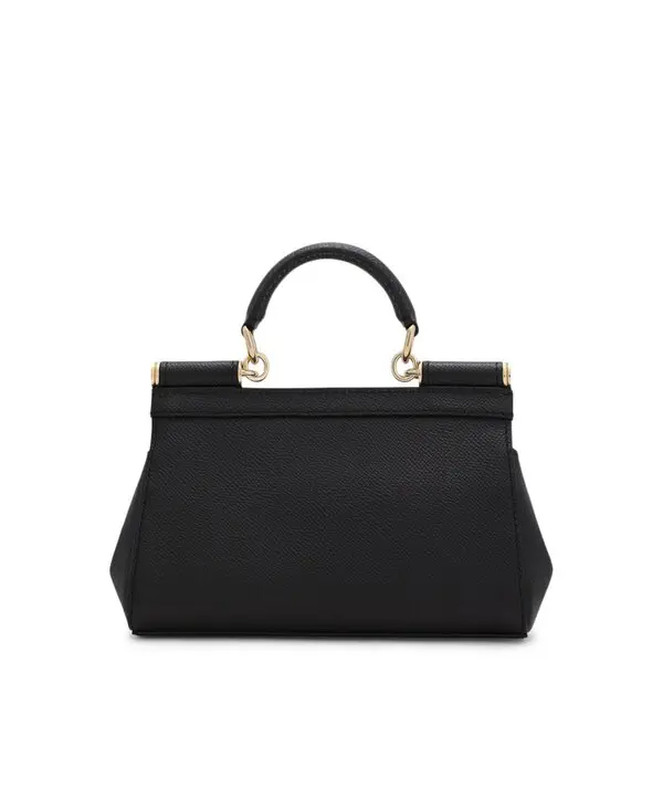 Dolce & Gabbana Dolce Gabbana Sicily Small Top Handle Bag - Black