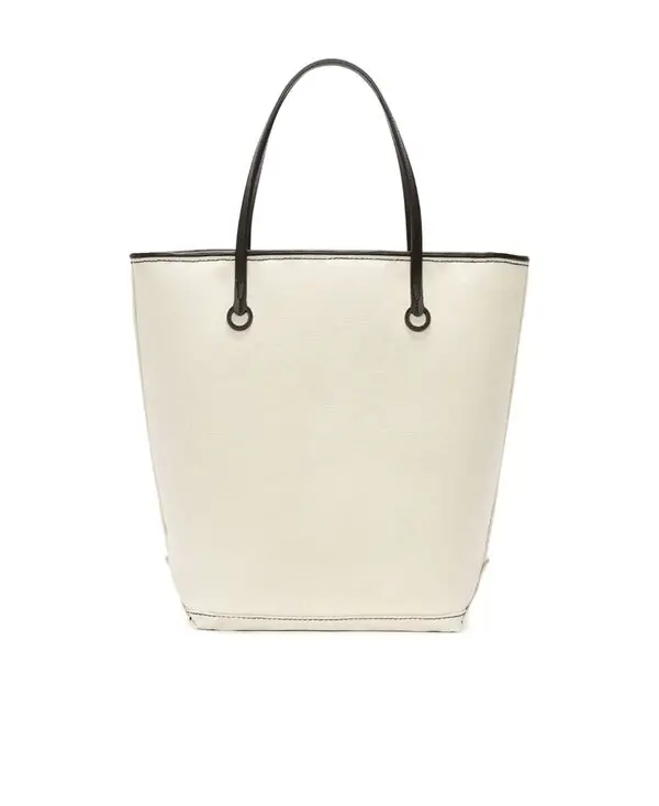 J.W.ANDERSON Jw Anderson Jw Tall Anchor Logo Plaque Tote Bag - Natural/black