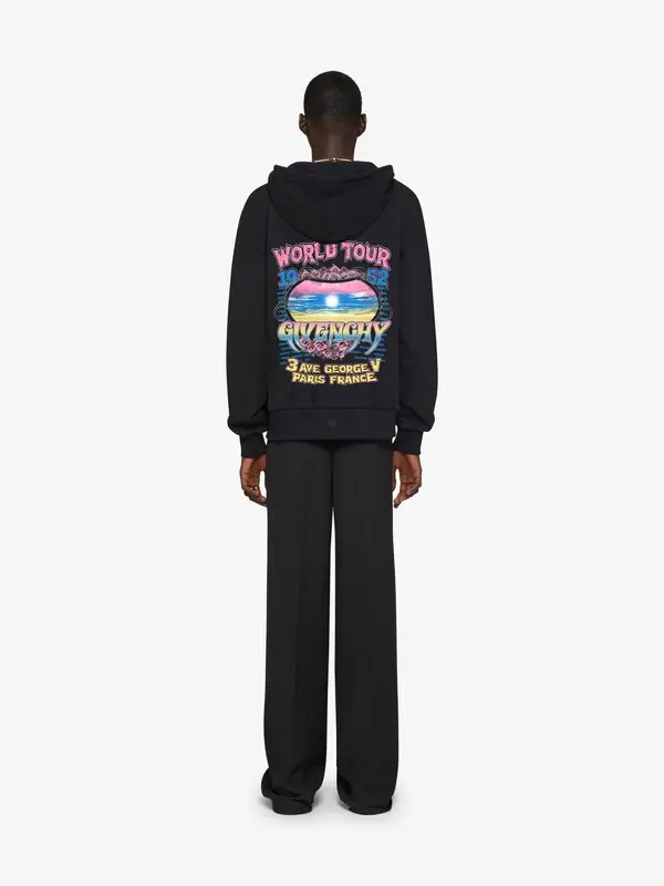 Givenchy Graphic Printed Zipped Hoodie
