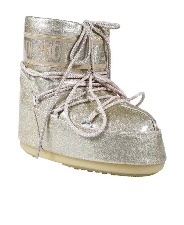 Moon Boot Icon Low Glitter Lace-up Boots