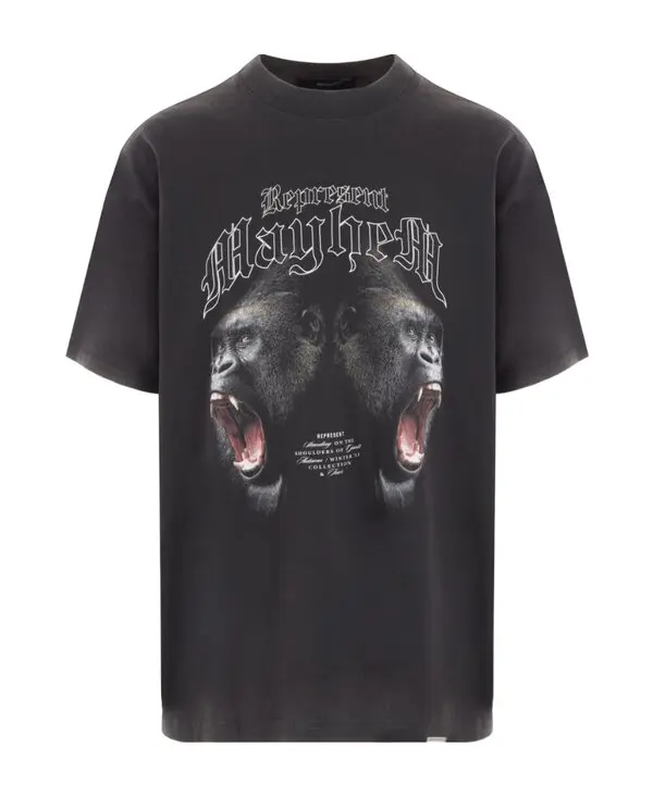 REPRESENT Blackletter-print Cotton T-shirt