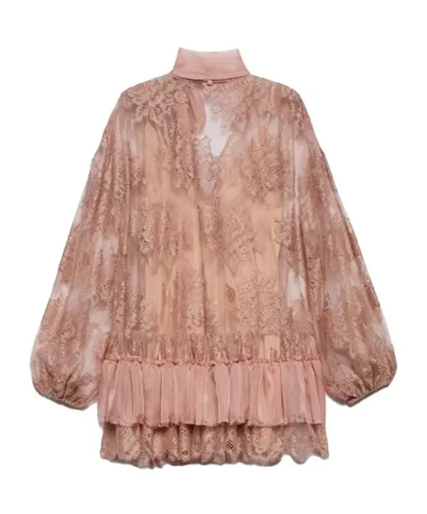 ANIYE BY Floral-embroidered Ruffled Dress