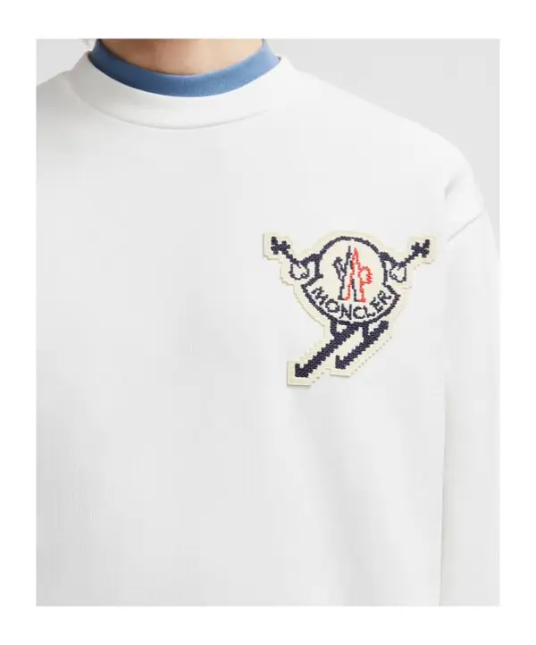 Moncler Logo Patch Crewneck Sweatshirt