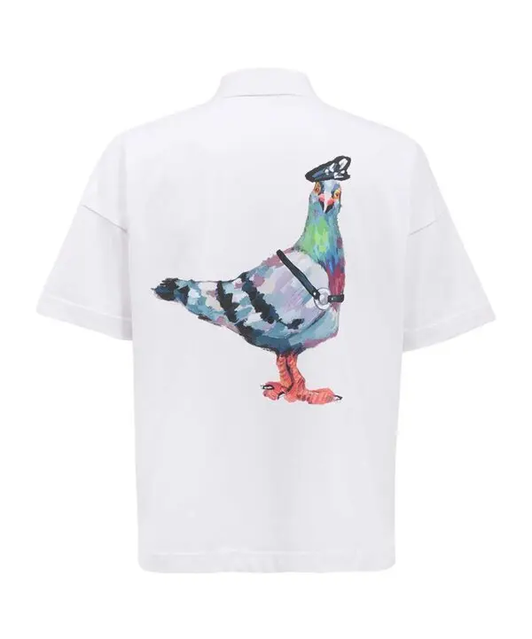 J.W.ANDERSON Logo-print Cotton Polo Shirt