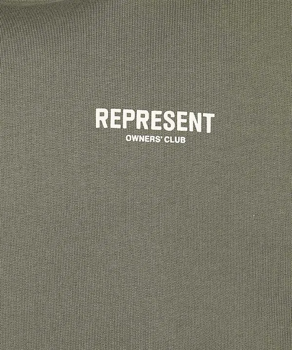 REPRESENT Logo-print Cotton Hoodie