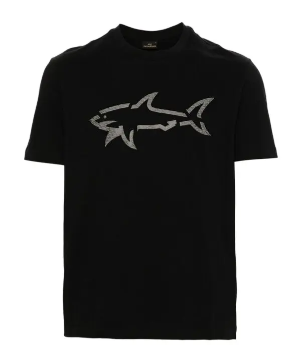 Paul & Shark Shark-print Cotton T-shirt