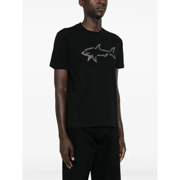 Paul & Shark Shark-print Cotton T-shirt