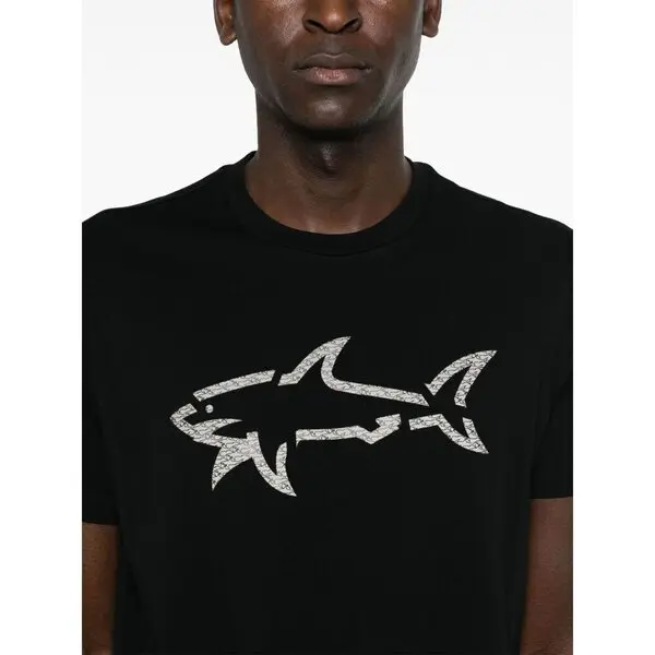 Paul & Shark Shark-print Cotton T-shirt