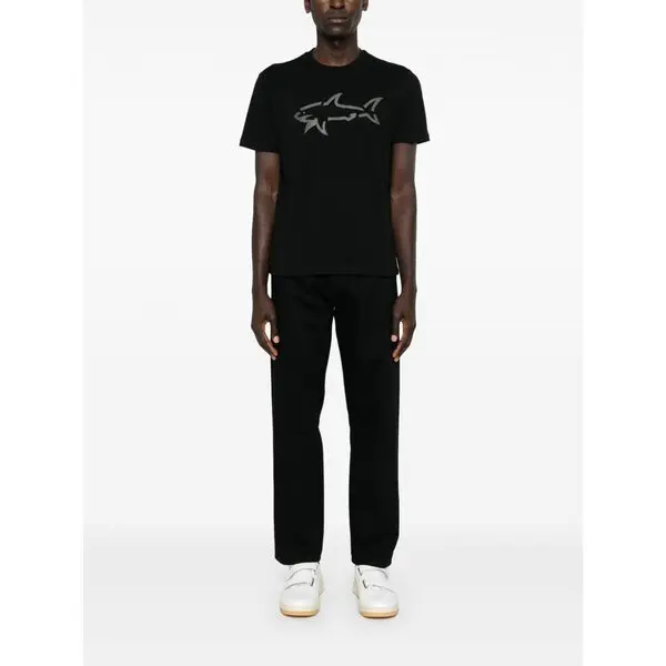 Paul & Shark Shark-print Cotton T-shirt