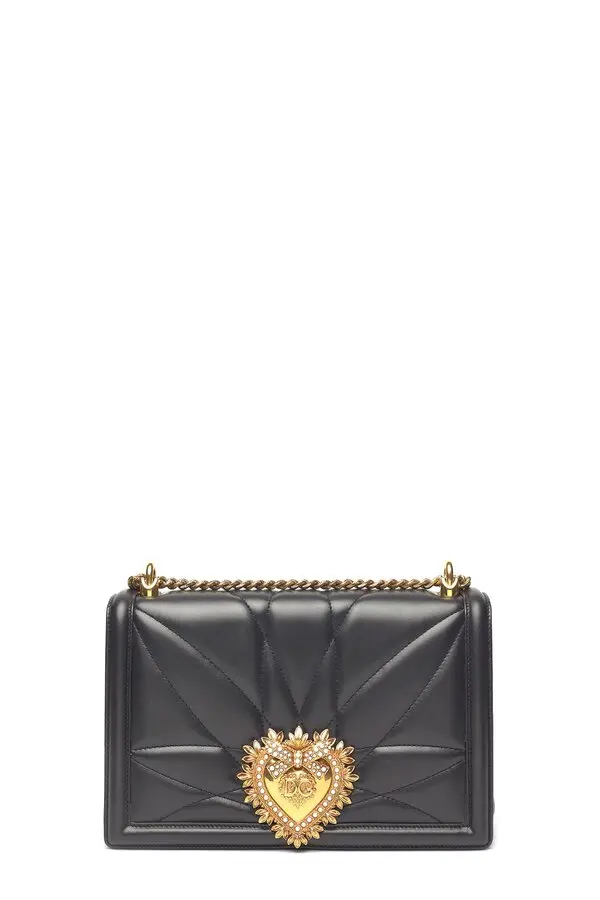 Dolce & Gabbana Dolce Gabbana Devotion Crossbody Bag - Black