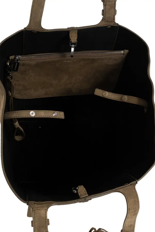 GOLDEN GOOSE Fringed Suede Tote Bag - Brown