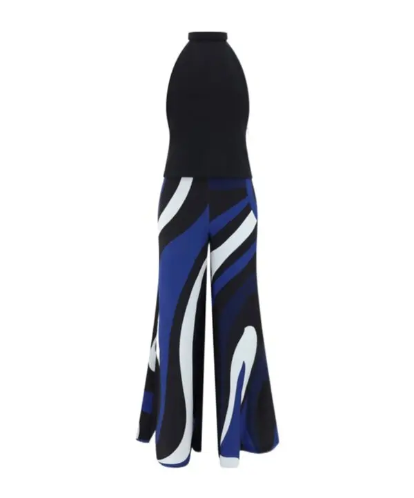 Emilio Pucci Halterneck Print Jumpsuit
