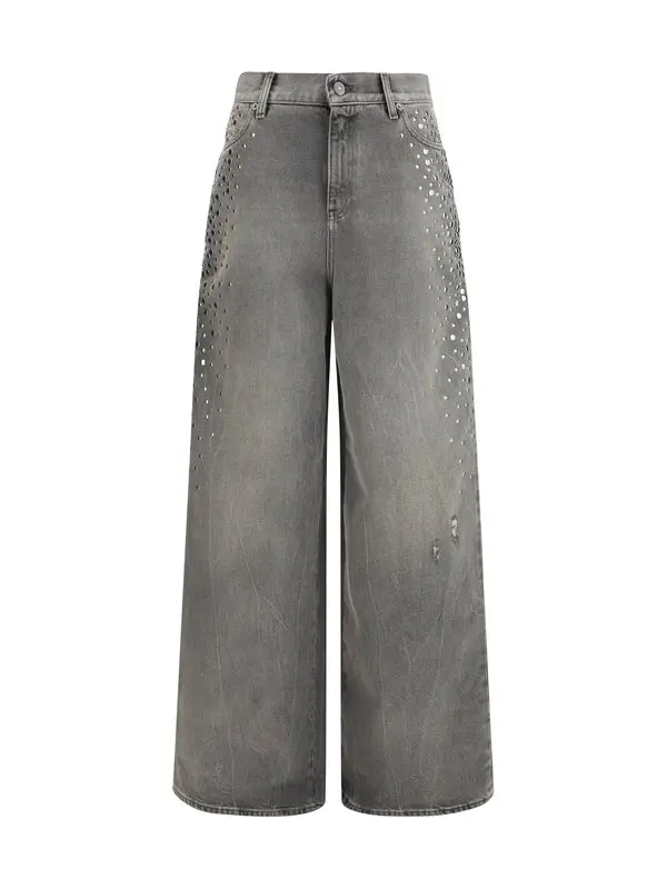 GOLDEN GOOSE Melody Stud Degraded Jeans