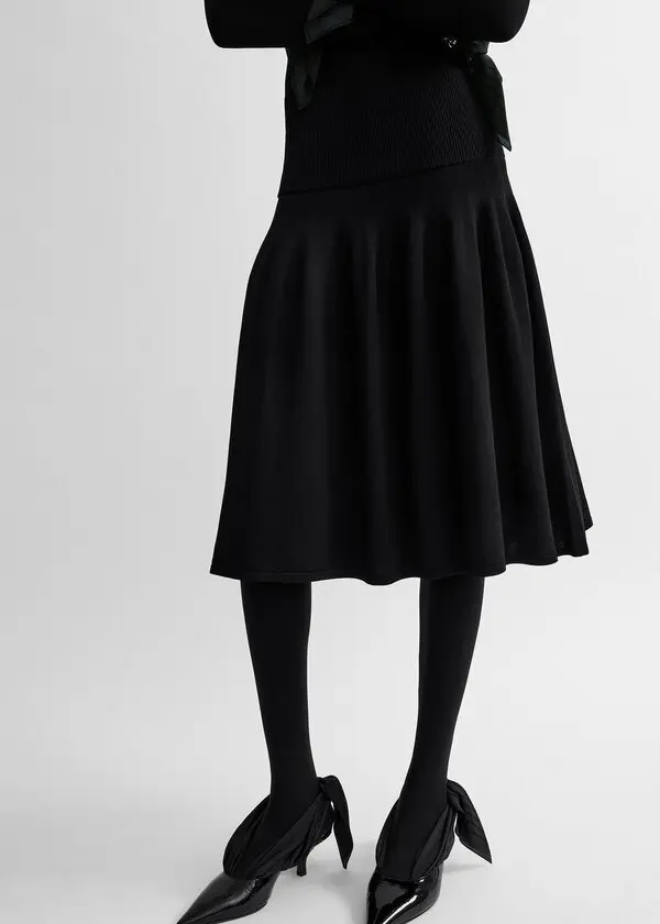TOTEME Ribbed Waist Skirt
