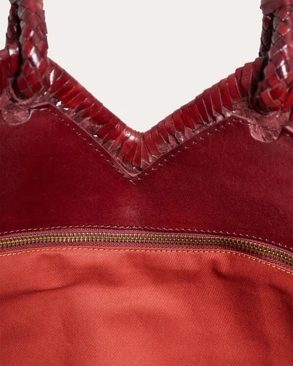 VIPERA Crudelia Woven Leather Shoulder Bag