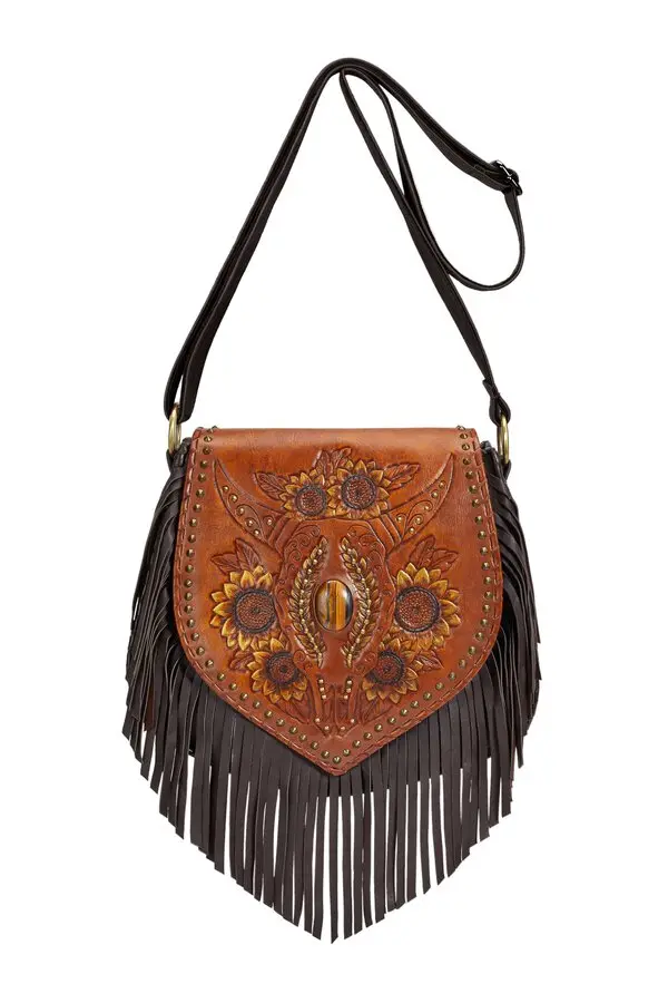 JODI LEE Akaroa Feather Bag