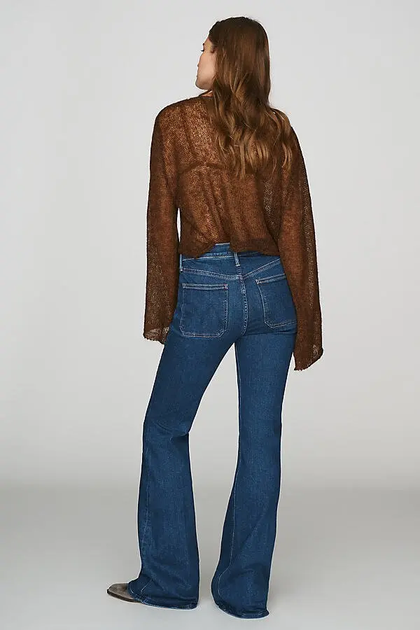 MOTHER The Patch Pocket Doozy Mid-rise Flare Jeans