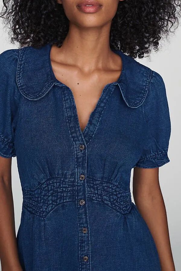 PILCRO Keira Cotton Denim Mini Dress