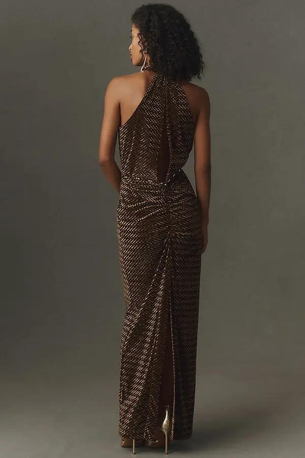 SABINA MUSAYEV Lopez Velvet Maxi Dress