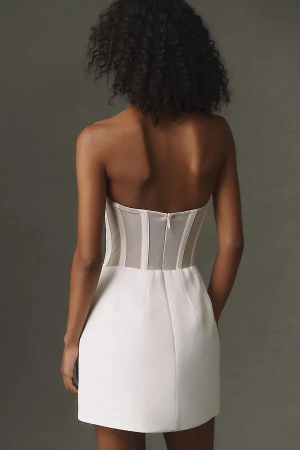HELSI Christa Crepe Bustier Mi Dress