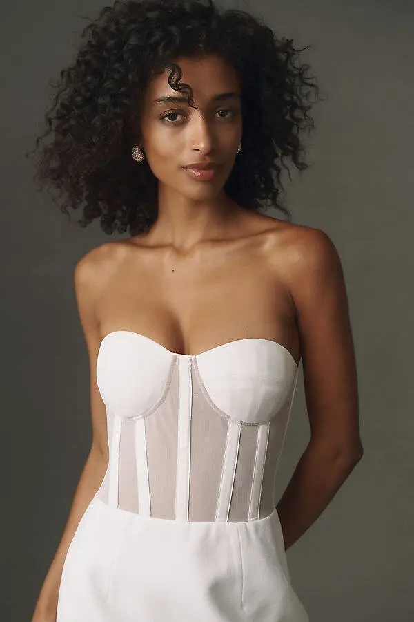 HELSI Christa Crepe Bustier Mi Dress