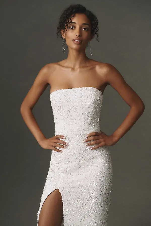 HELSI Lola Strapless Sequin Maxi Dress