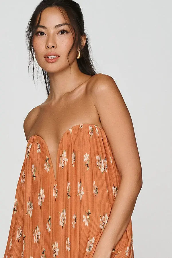 LEO LIN Dahlia Sweetheart Gown - Orange