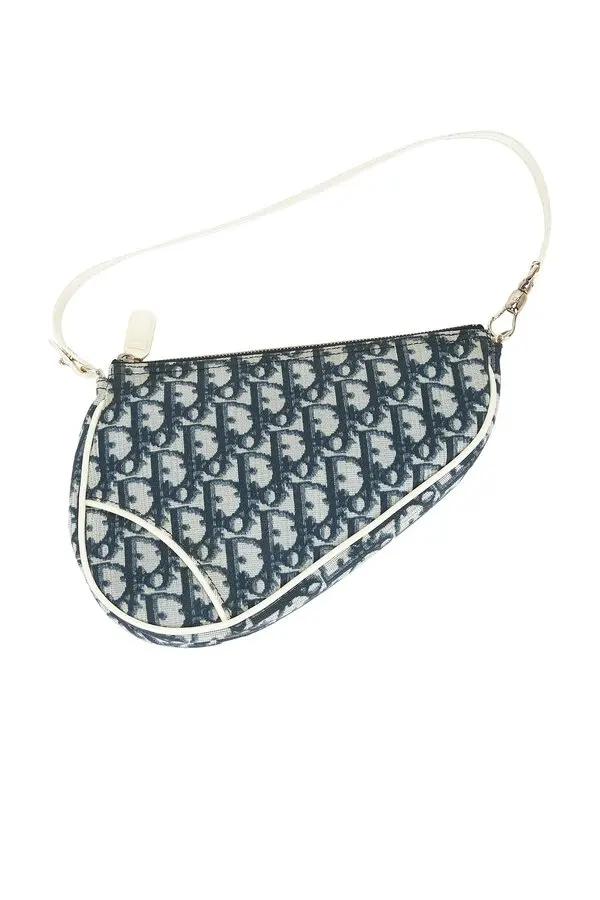 Dior Diorissimo Pochette Saddle Bag - Navy